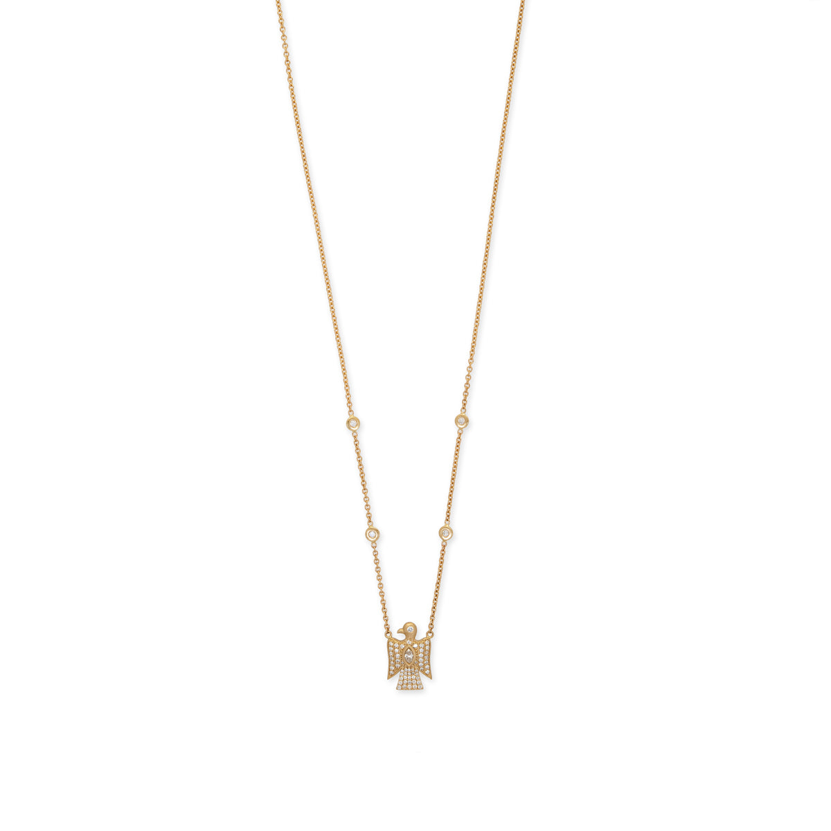 Pave Diamond Thunderbird Necklace – Metalmark Fine Jewelry