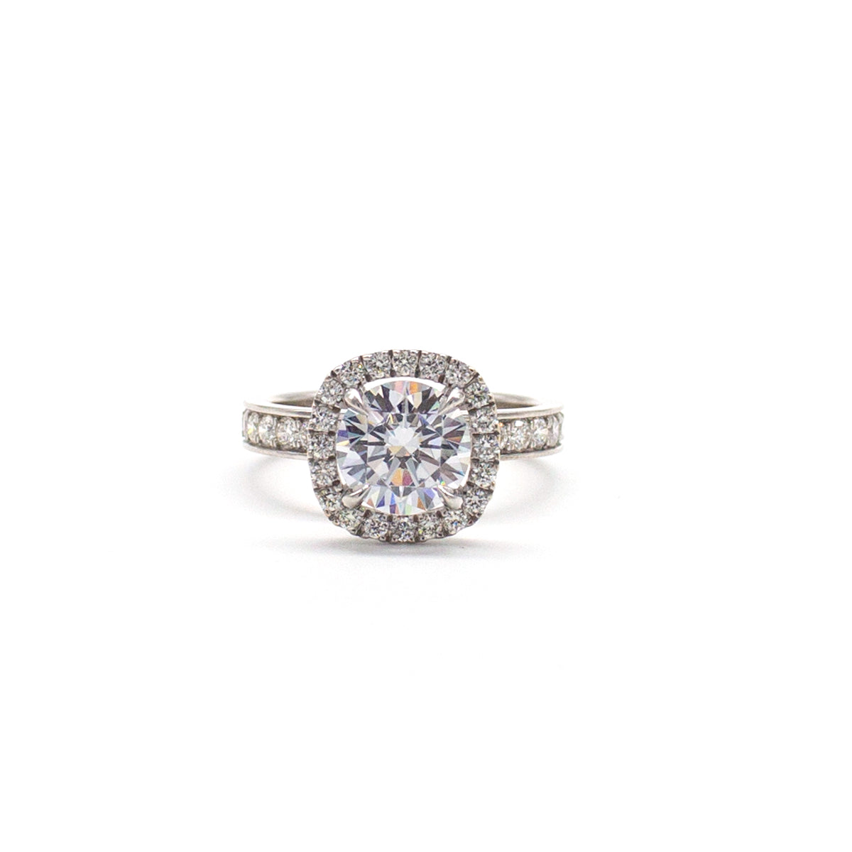 Round Halo Engagement Ring – Metalmark Fine Jewelry